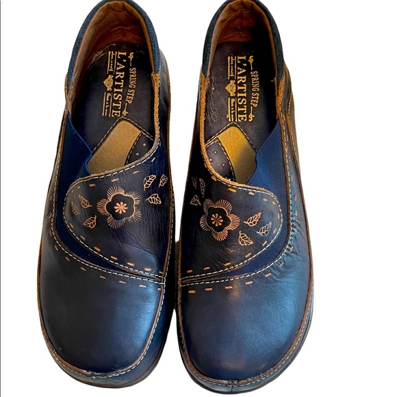 Spring Step | Shoes | Lartiste By Spring Step Blue Clogs | Poshmark